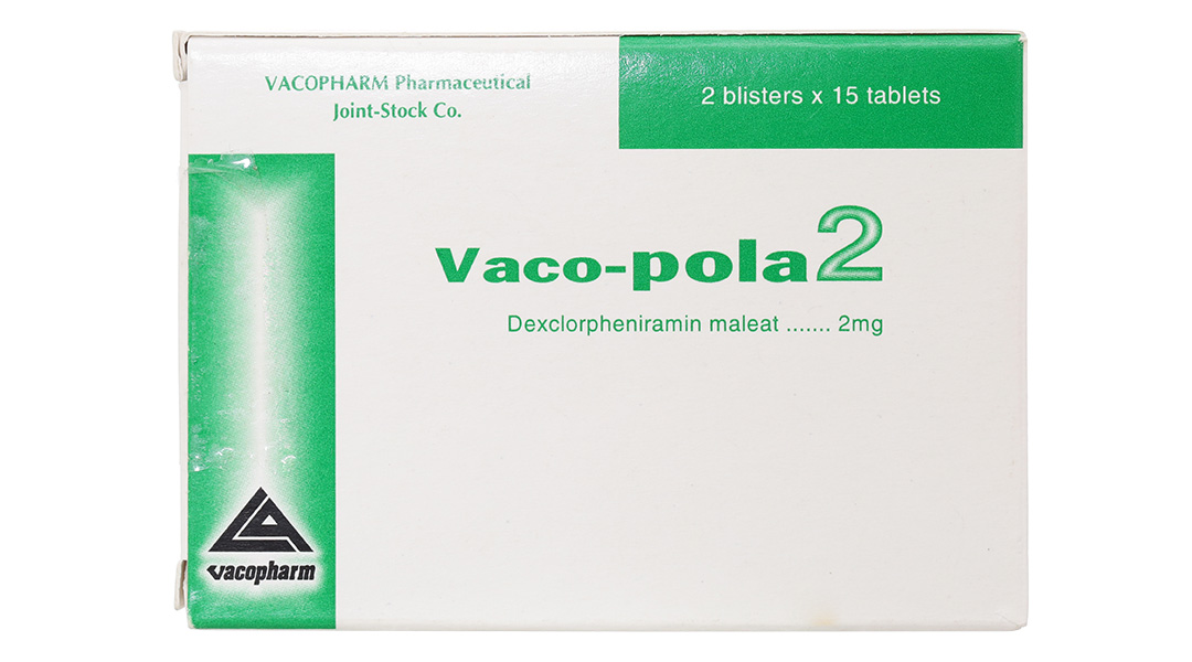 Vaco-pola 2 trị sổ mũi dị ứng, viêm mũi (2 vỉ x 15 viên) - 08/2024 | nhathuocankhang.com