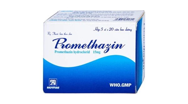Promethazin Nadyphar 15mg trị dị ứng, mề đay, chống nôn (5 vỉ x 20 viên ...