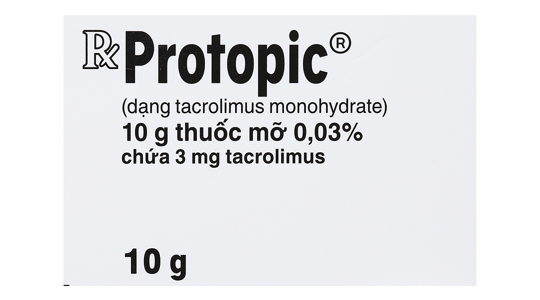 Thuốc mỡ bôi da Protopic 0.03% trị chàm thể tạng tuýp 10g - 07/2024 ...