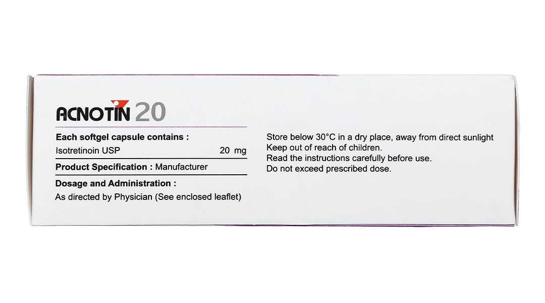 Acnotin 20 trị mụn trứng cá (3 vỉ x 10 viên) - 08/2024 ...