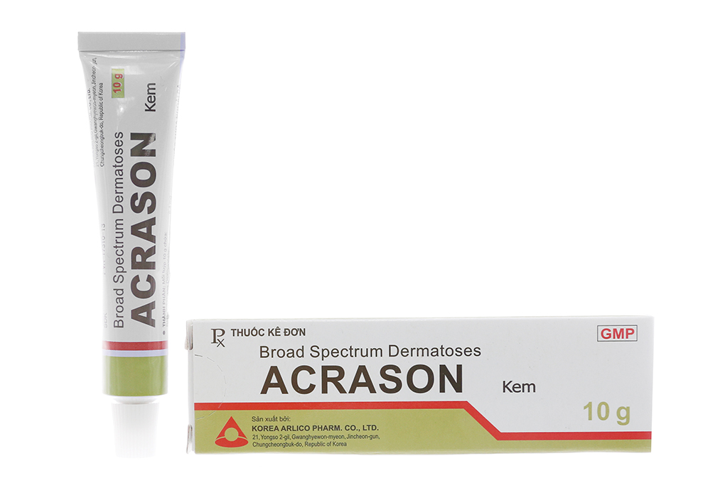 Kem bôi Acrason trị viêm da tuýp 10g - 08/2024 | nhathuocankhang.com