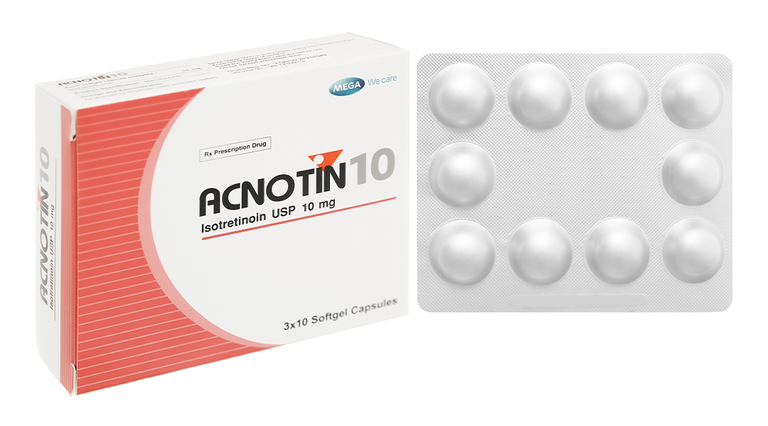 Acnotin 10 trị mụn trứng cá nặng (3 vỉ x 10 viên) - 08/2024 ...