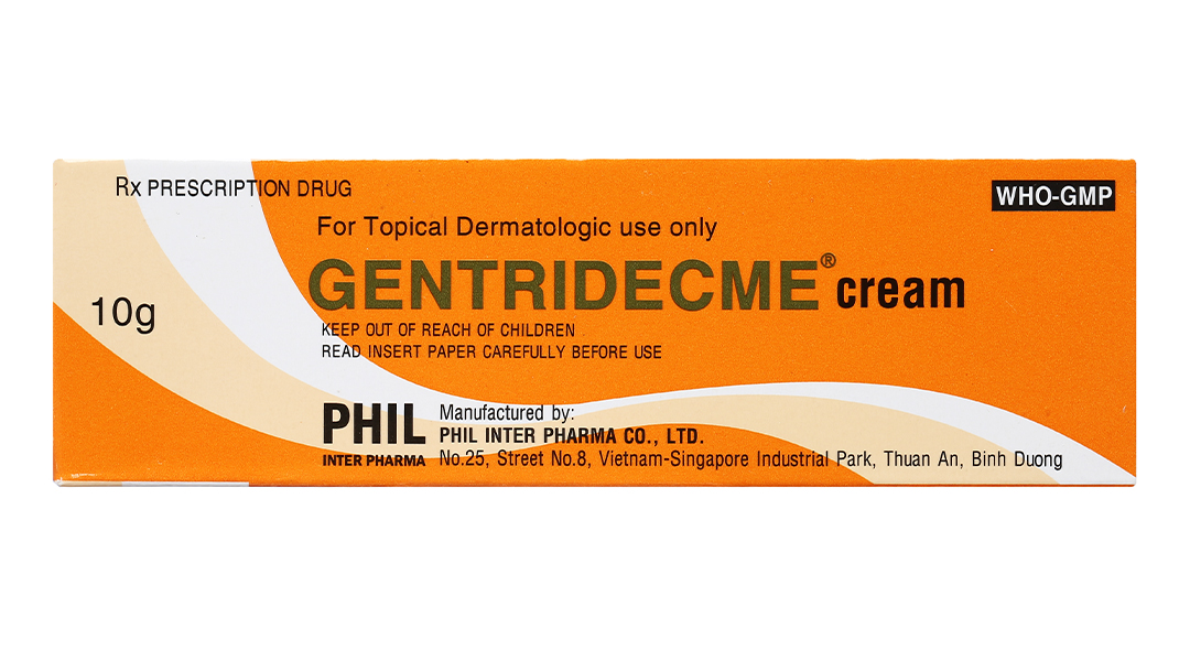 Gentridecme Cream trị viêm da tuýp 10g - 08/2024 | nhathuocankhang.com