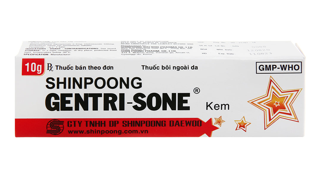 Kem bôi trị viêm da Gentrisone tuýp 10g-Nhà thuốc An Khang