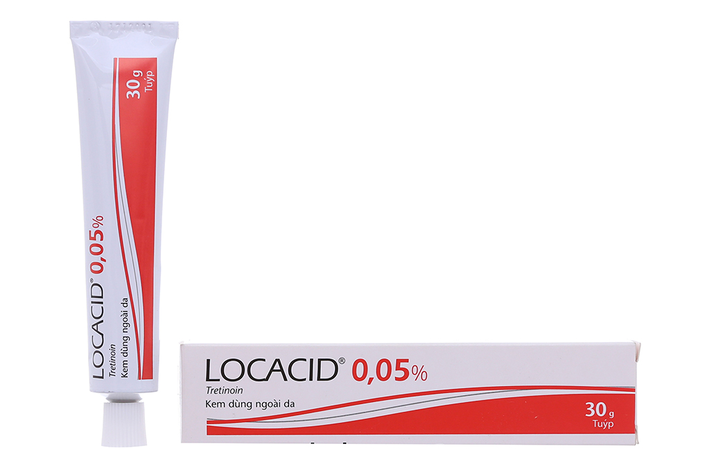 Kem bôi Locacid 0.05% trị mụn trứng cá tuýp 30g - 08/2024 ...