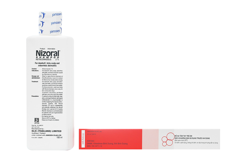Dầu gội Nizoral Shampo 2% 100ml trị gàu, ngừa gàu và nấm da đầu - 08/ ...
