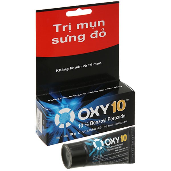 Kem hỗ trợ trị mụn trứng cá Oxy 5 tuýp 10g - Nhà thuốc An Khang