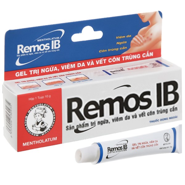 Gel trị ngứa, côn trùng cắn Remos Anti-Itch tuýp 10g