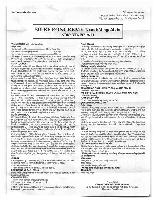 Kem bôi trị nấm, viêm da Silkeron tuýp 10g-Nhà thuốc An Khang