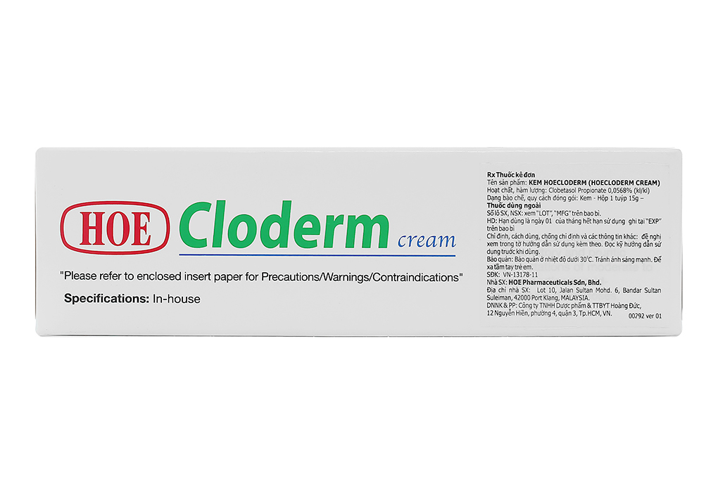 Kem bôi HoeCloderm cream trị viêm da tuýp 15g 03/2023 - Nhathuocankhang.com