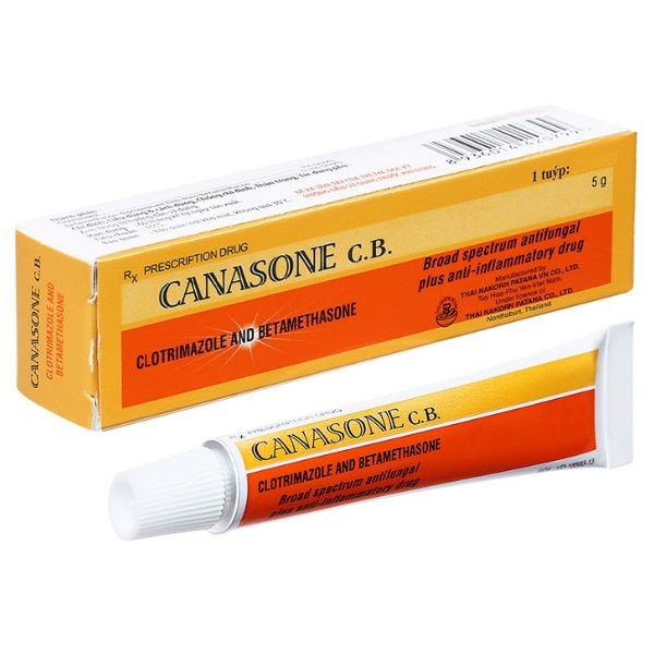 Kem bôi Canasone C.B. trị nấm da tuýp 5g - 02/2025 | nhathuocankhang.com