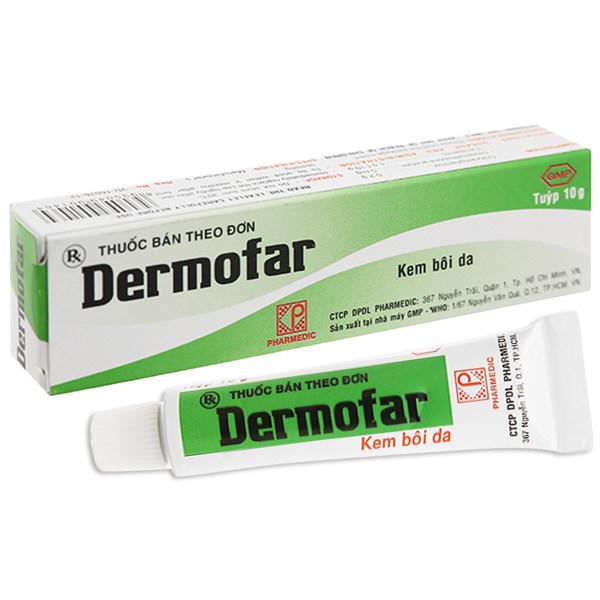 Kem bôi Dermofar trị viêm da tuýp 10g - 12/2024 | nhathuocankhang.com
