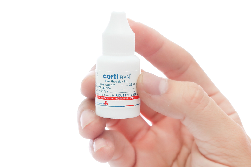 Kem bôi Corti RVN trị viêm da lọ 8g - 08/2024 | nhathuocankhang.com