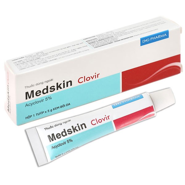 Kem bôi Acyclovir Sinil trị nhiễm virus Herpes simplex da tuýp 5g - 08/ ...