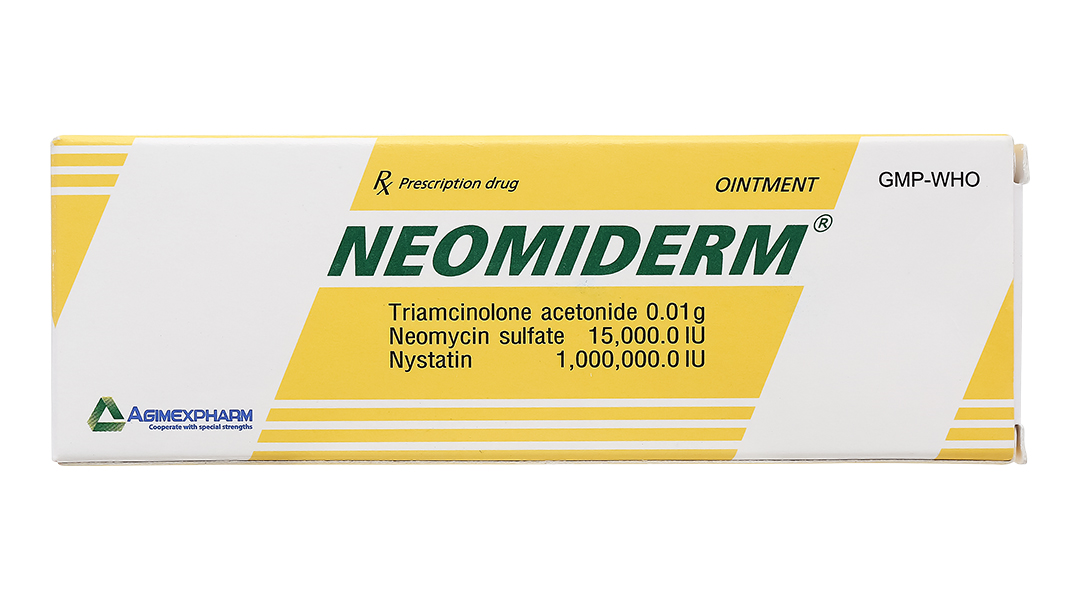 Thuốc mỡ Neomiderm điều trị bệnh ngoài da nhạy cảm với Corticoid tuýp ...