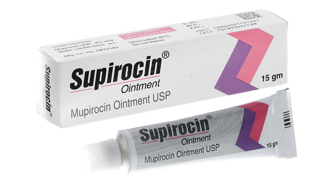 Thuốc mỡ bôi da Supirocin 2% trị nhiễm khuẩn da tuýp 15g 03/2023 ...