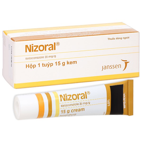 Kem bôi da Nizoral 20mg/g trị nhiễm nấm ngoài da, viêm da tiết bã tuýp ...