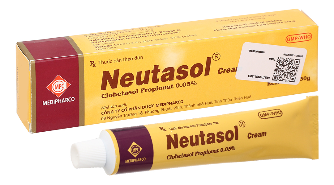 Neutasol Cream 0.05% trị chàm, vảy nến, viêm da tuýp 30g - 08/2024 ...