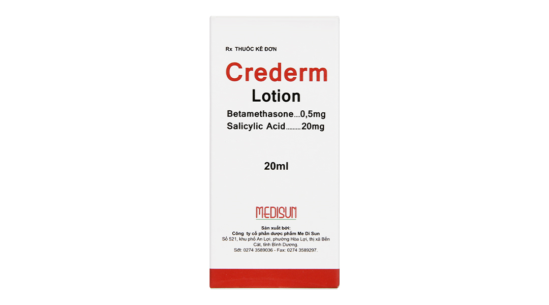 Crederm Lotion Medisun trị các bệnh ngoài da lọ 20ml - 08/2024 ...