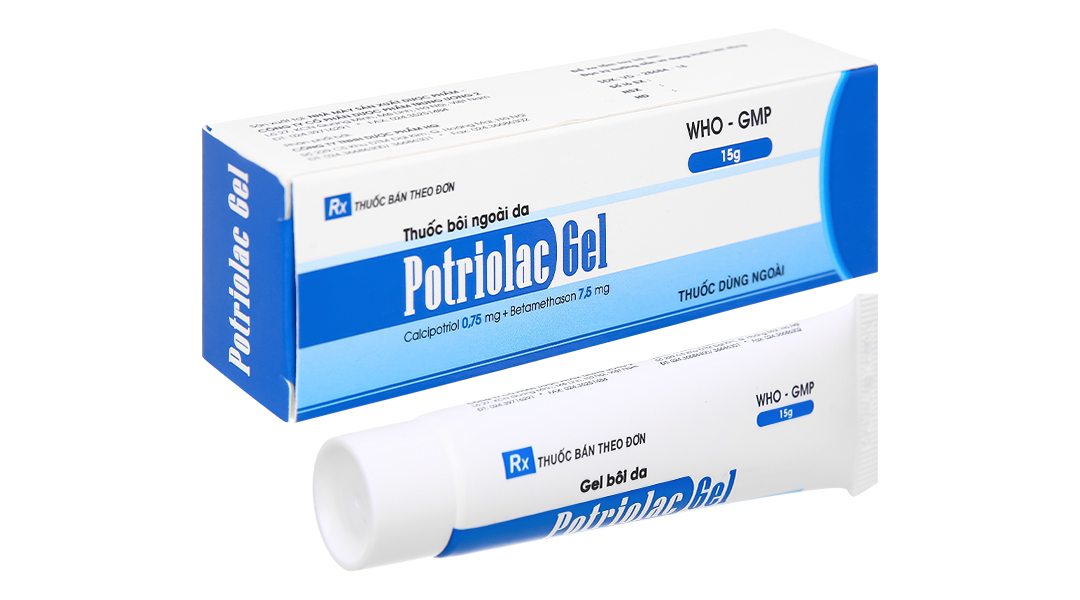 Potriolac Gel trị bệnh vảy nến tuýp 15g - 08/2024 | nhathuocankhang.com