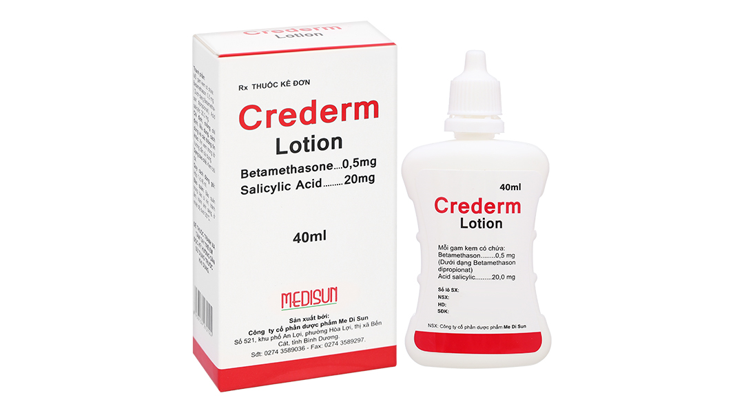 Crederm Lotion trị các bệnh ngoài da chai 40ml - 08/2024 ...