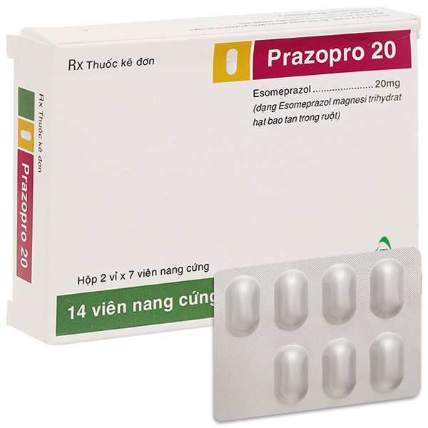 Thuốc Prazopro 20 trị trào ngược và loét dạ dày (2 vỉ x 7 viên) - 11/ ...