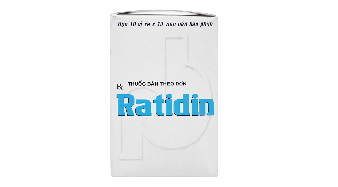 Ratidin 150mg trị viêm loét, trào ngược dạ dày, tá tràng (10 vỉ x 10 ...
