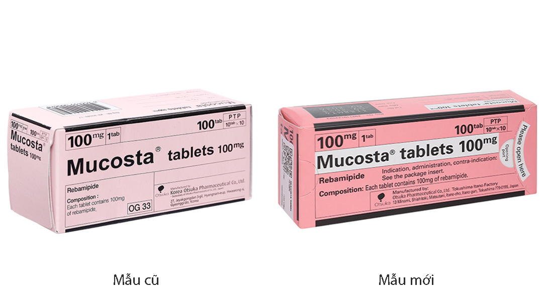 Mucosta Tablets 100mg trị viêm loét dạ dày (10 vỉ x 10 viên) - 08/2024 ...