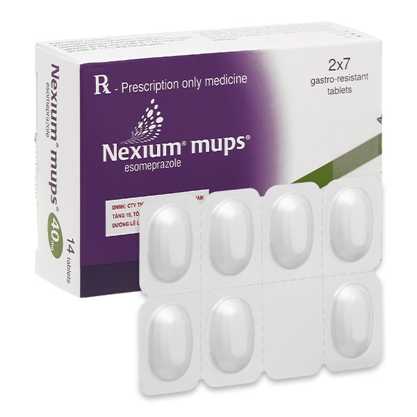 Thuốc Nexium Mups 40mg trị trào ngược dạ dày, thực quản - 09/2024 ...