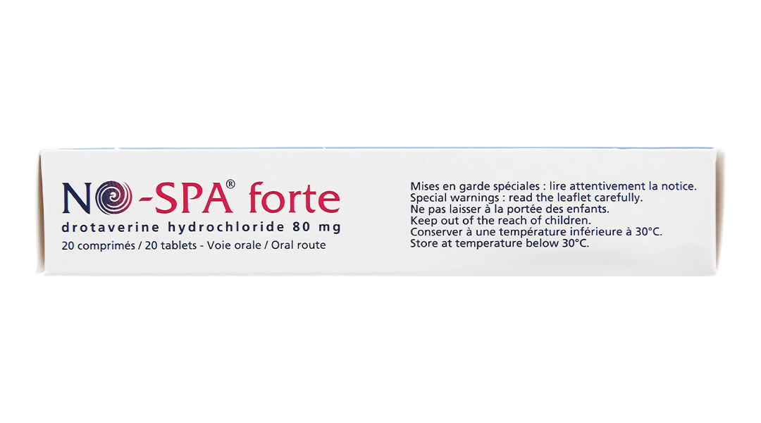 NO-SPA Forte 80mg chống co thắt cơ trơn (2 vỉ x 10 viên) - 08/2024 ...