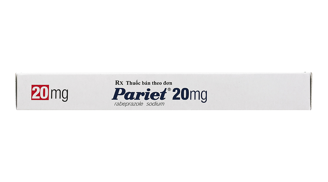 Pariet 20mg trị loét dạ dày, trào ngược dạ dày, thực quản (1 vỉ x 14 ...
