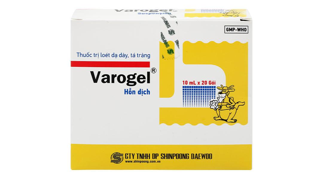 Hỗn dịch uống Varogel trị trào ngược dạ dày, thực quản (20 gói x 10ml ...