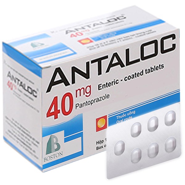 Antaloc 40mg hộp 70 viên trị trào ngược acid, loét dạ dày, tá tràng ...