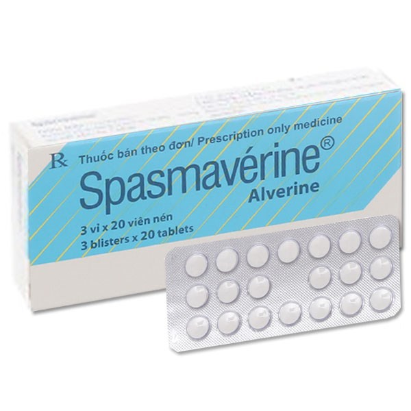 Thuốc Spasmavérine 40mg giảm đau do co thắt tiêu hóa (3 vỉ x 20 viên ...