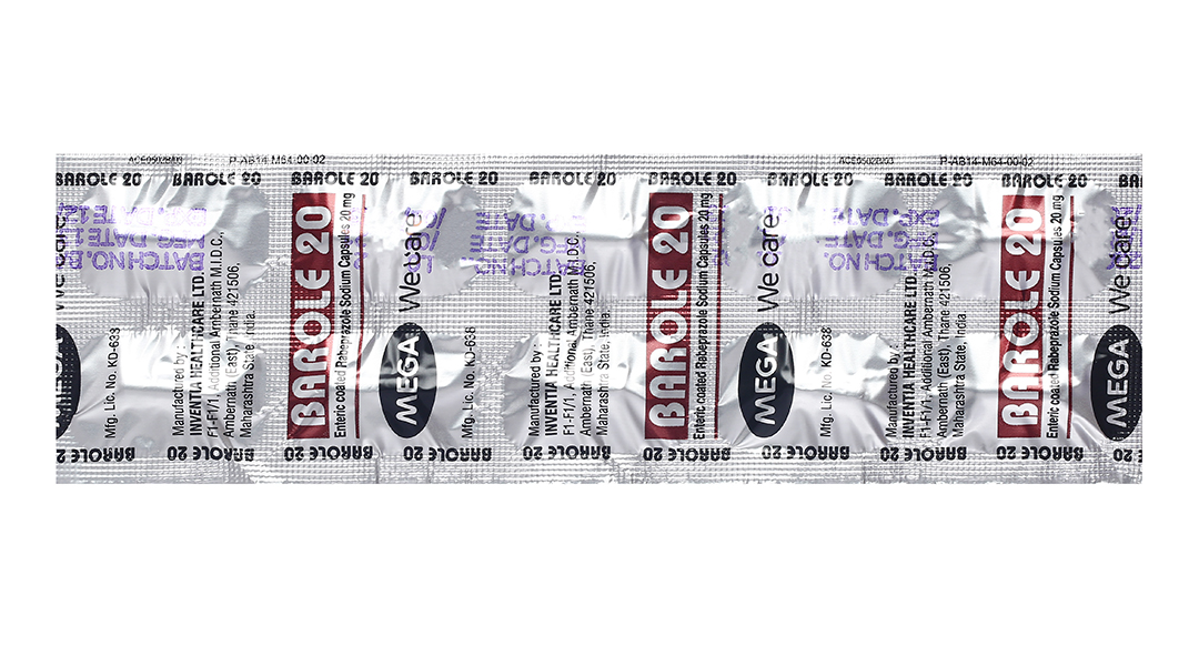 Barole 20 trị loét dạ dày, tá tràng (10 vỉ x 10 viên) 04/2023 ...