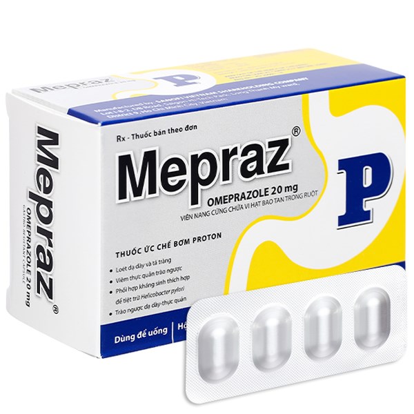Thuốc Mepraz 20mg phòng và trị loét dạ dày, tá tràng - 11/2024 ...