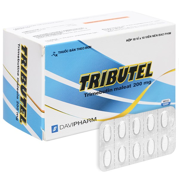 Tributel 200mg giảm đau do co thắt tiêu hóa (10 vỉ x 10 viên) - 09/2024 ...