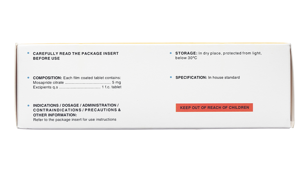 Lampar 5mg trị triệu chứng dạ dày - ruột (6 vỉ x 10 viên) - 08/2024 ...