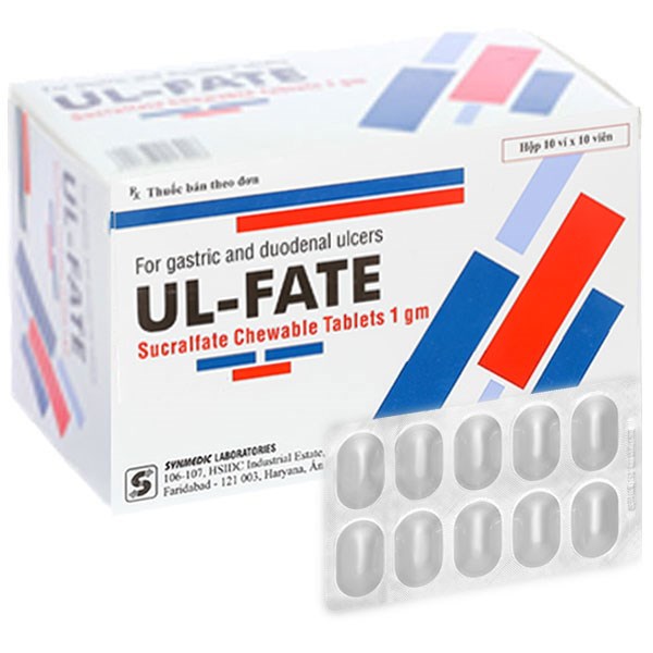Ul-Fate 1g trị viêm loét dạ dày, tá tràng (10 vỉ x 10 viên) - 09/2024 ...