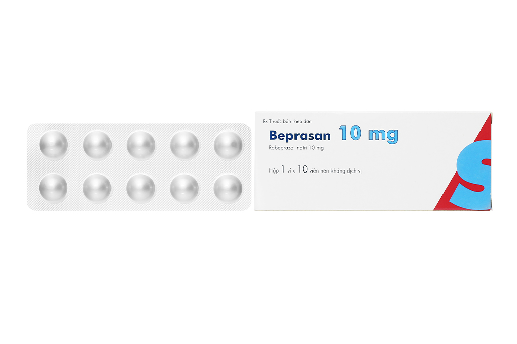 Beprasan 10mg trị loét dạ dày, tá tràng (1 vỉ x 10 viên) - 07/2024 ...