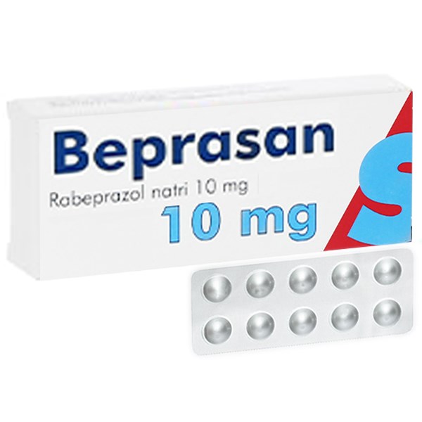Beprasan 10mg trị loét dạ dày, tá tràng (1 vỉ x 10 viên) - 07/2024 ...