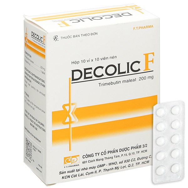Thuốc Decolic F trị chứng đau đường tiêu hóa - 11/2024 ...