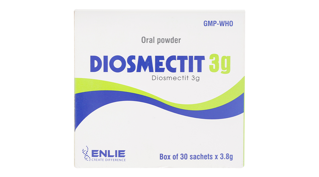 Thuốc bột Diosmectit 3g trị đau của viêm dạ dày - ruột (30 gói x 3g ...