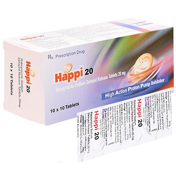 Happi 20 trị trào ngược dạ dày, thực quản (10 vỉ x 10 viên) - 08/2024 ...