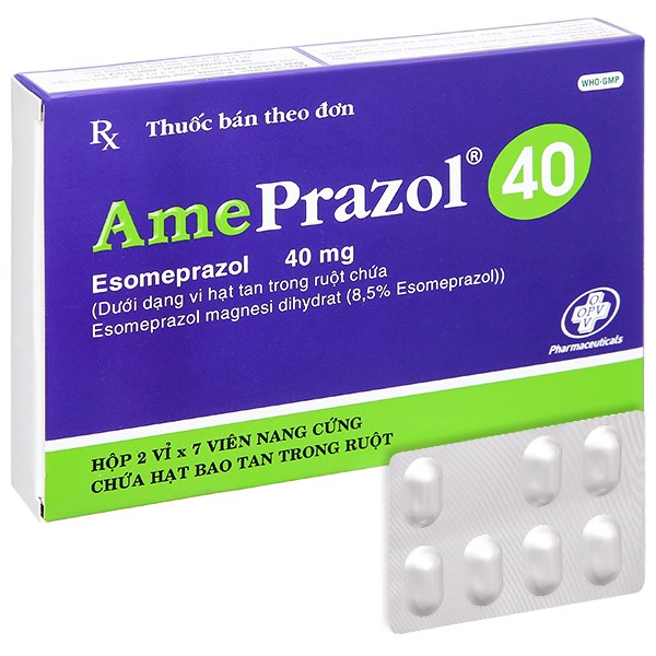 Thuốc AmePrazol 40 trị viêm xước và trào ngược dạ dày - 11/2024 ...