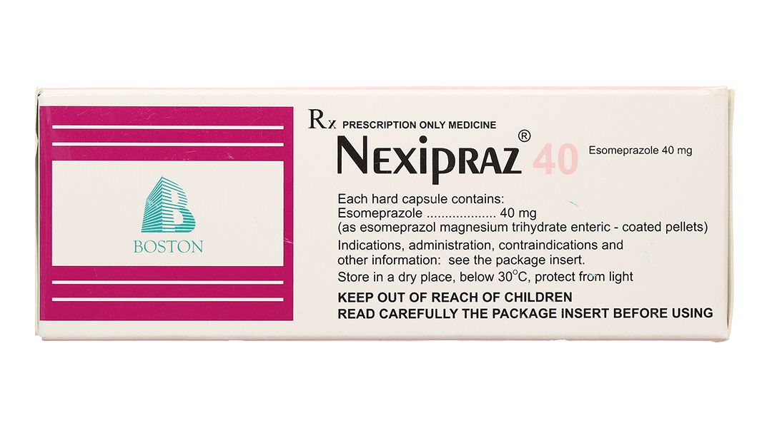 Nexipraz 40 trị trào ngược dạ dày, thực quản (5 vỉ x 7 viên) - 08/2024 ...