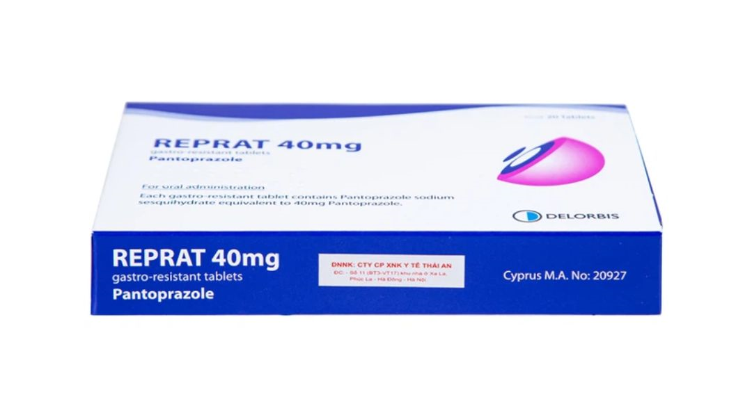 Reprat 40mg trị trào ngược dạ dày - thực quản (2 vỉ x 10 viên) - 08/ ...