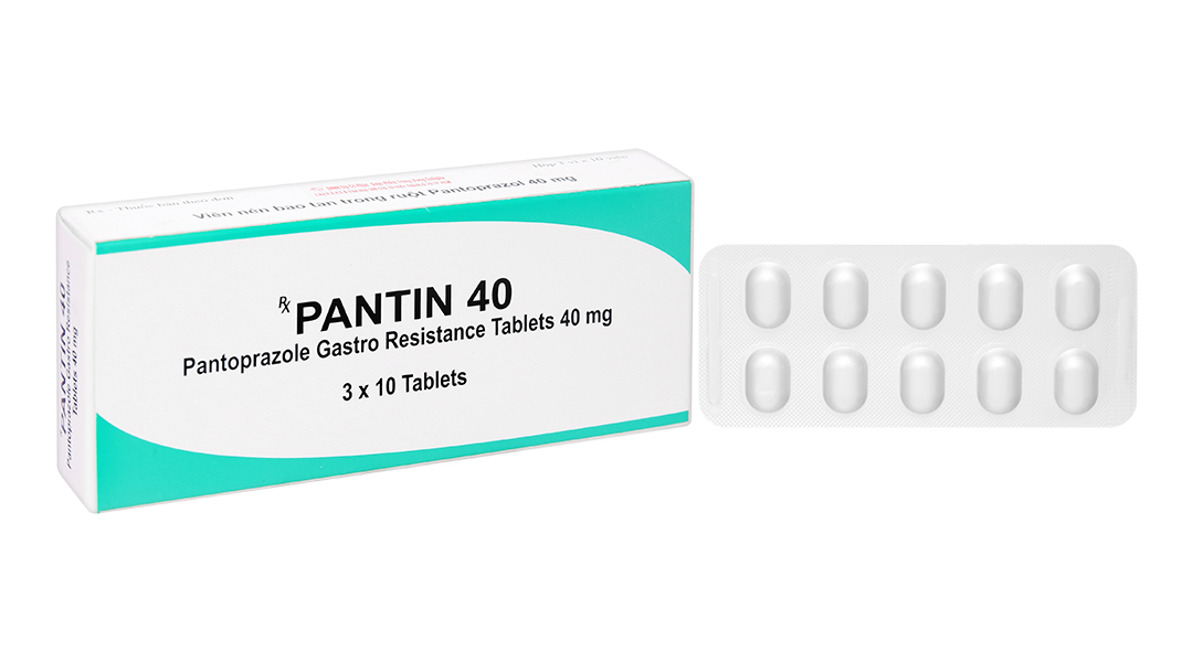 Pantin 40 trị viêm loét thực quản kèm trào ngược dạ dày, thực quản (3 ...