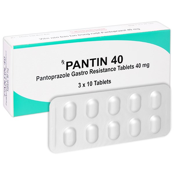 Pantin 40 trị viêm loét thực quản kèm trào ngược dạ dày, thực quản (3 ...
