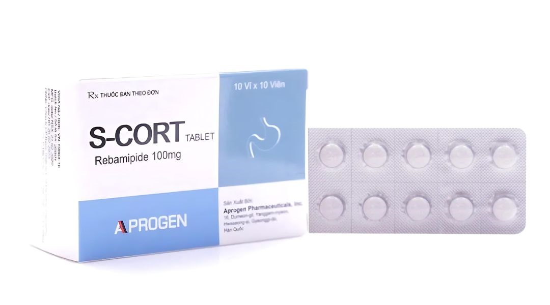 S-Cort Tablet 100mg trị loét dạ dày, cải thiện tổn thương niêm mạc (10 ...